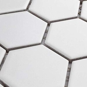 2x2 White Hexagon 2 Inch Matte Porcelain Mosaic Floor Wall Tile - Etsy