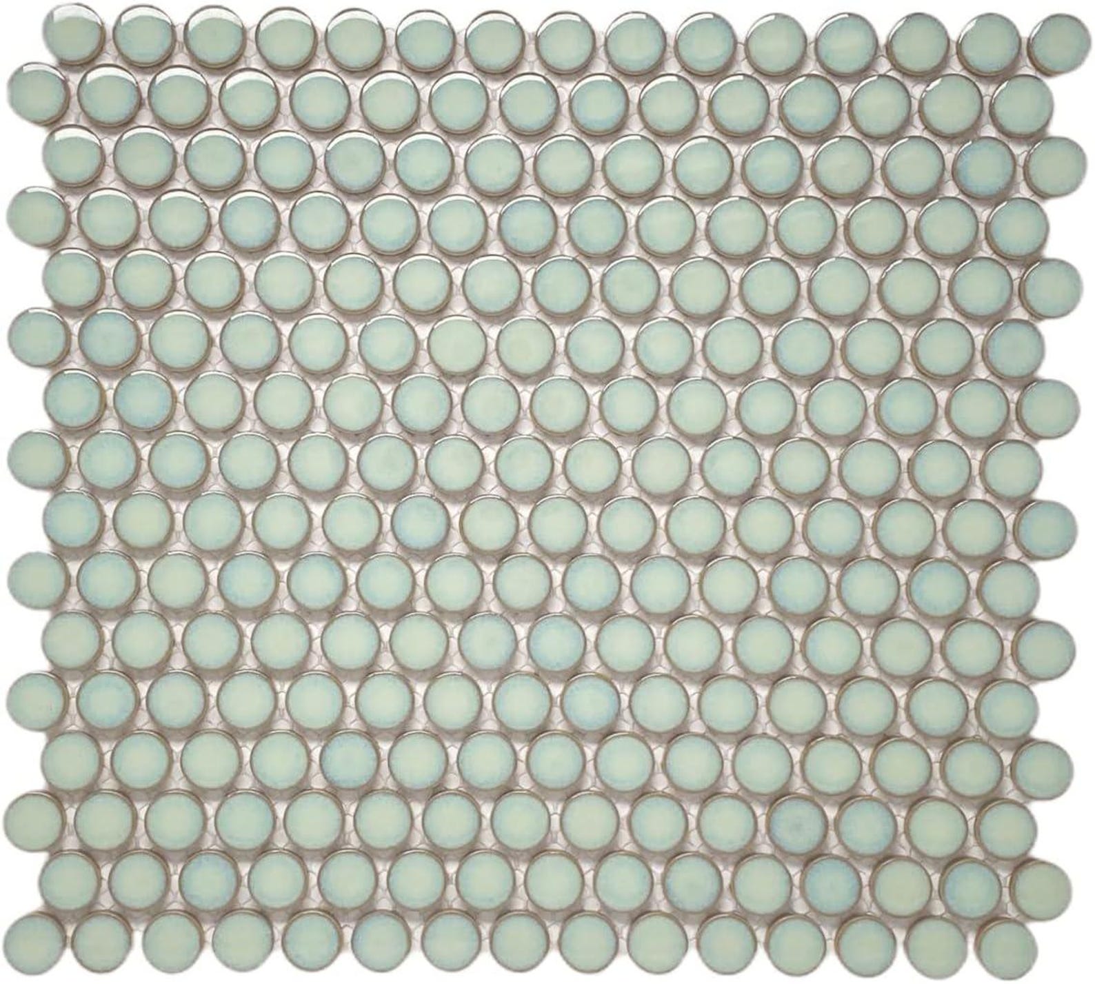 Penny Round Vintage Red Porcelain Floor Wall Mosaic Tile Backsplash - Etsy