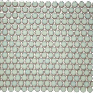 Penny Round Vintage Red Porcelain Floor Wall Mosaic Tile Backsplash - Etsy