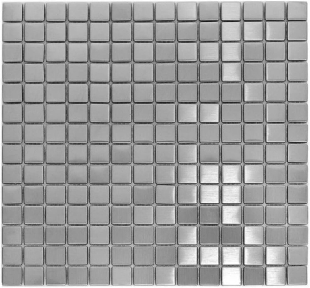 Stainless Steel 1x1 Square Metal Brushed Backsplash Mosaic Wall Tile - Etsy