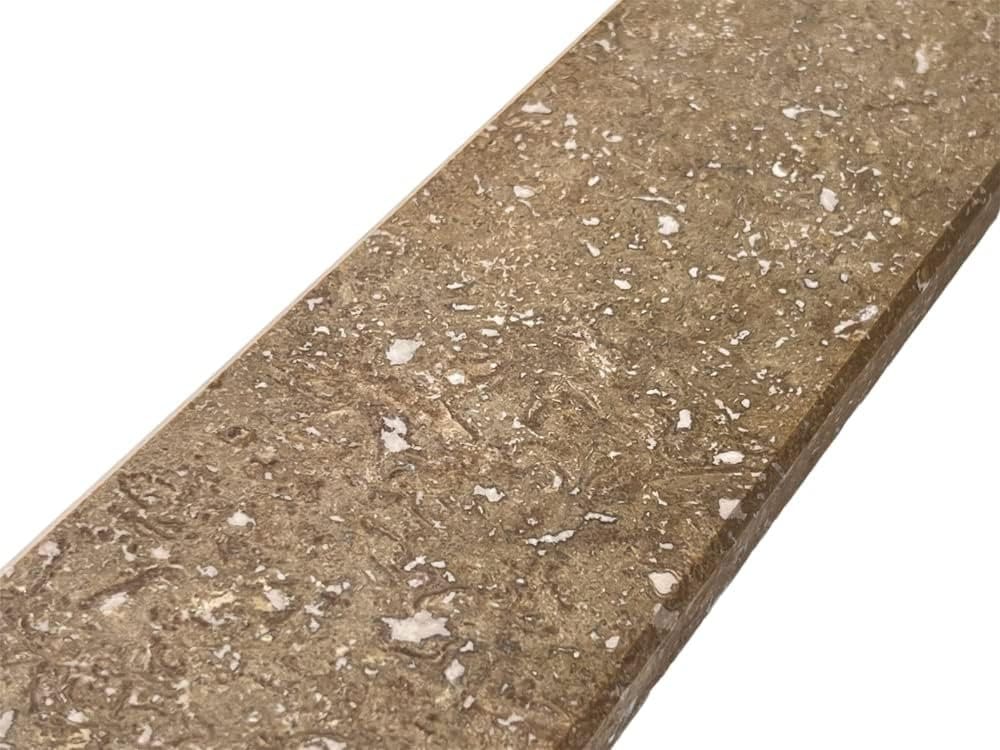 Dark Brown Noce Travertine Threshold Stone (marble Saddle) (6'' X 36 ...