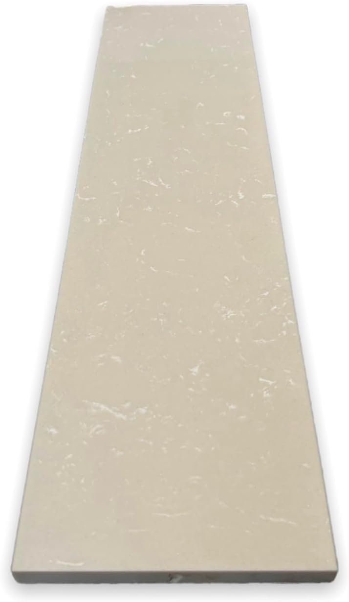Crema Beige Engineered Marble Threshold, Custom Cut Shower Curb - Etsy