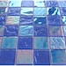 Periwinkle Blue Purple 2x2 Square Glass Glitter Iridescent Mosaic Wall ...