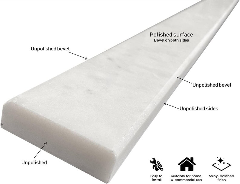 Window Sill and Door Marble Threshold Polished Double Beveled (carrara ...