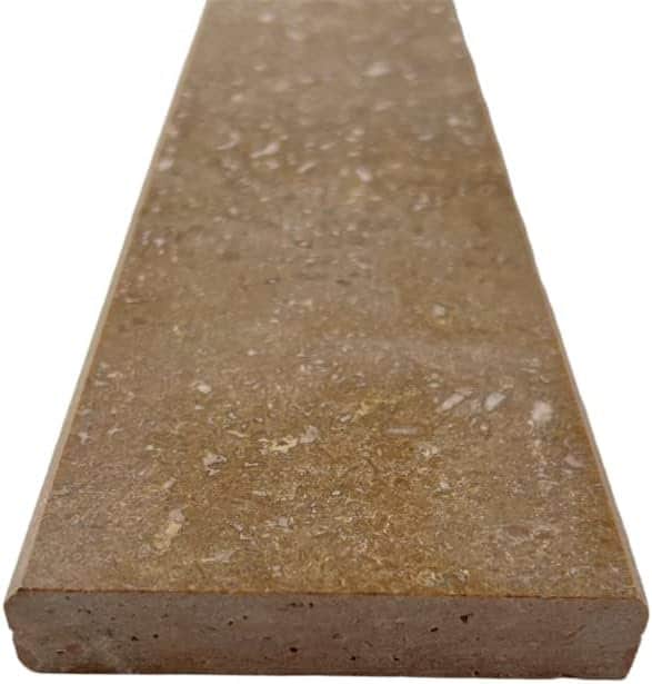 Dark Brown Noce Travertine Threshold Stone (marble Saddle) (6'' X 36 ...