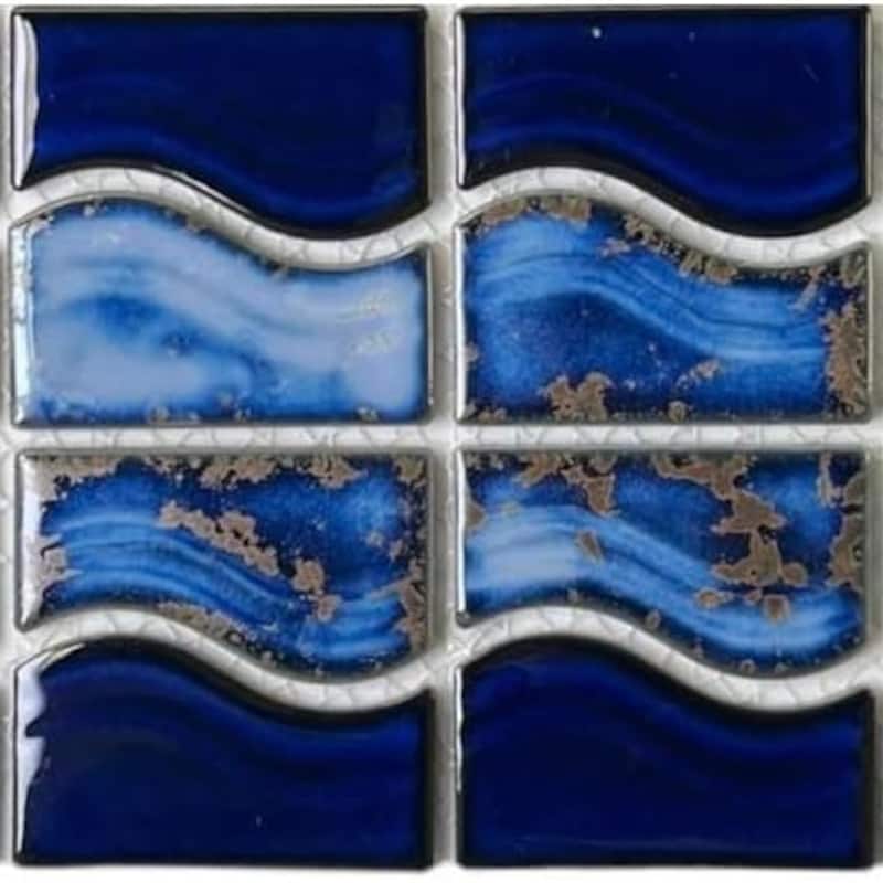 Blue Porcelain Pool Tile - Etsy