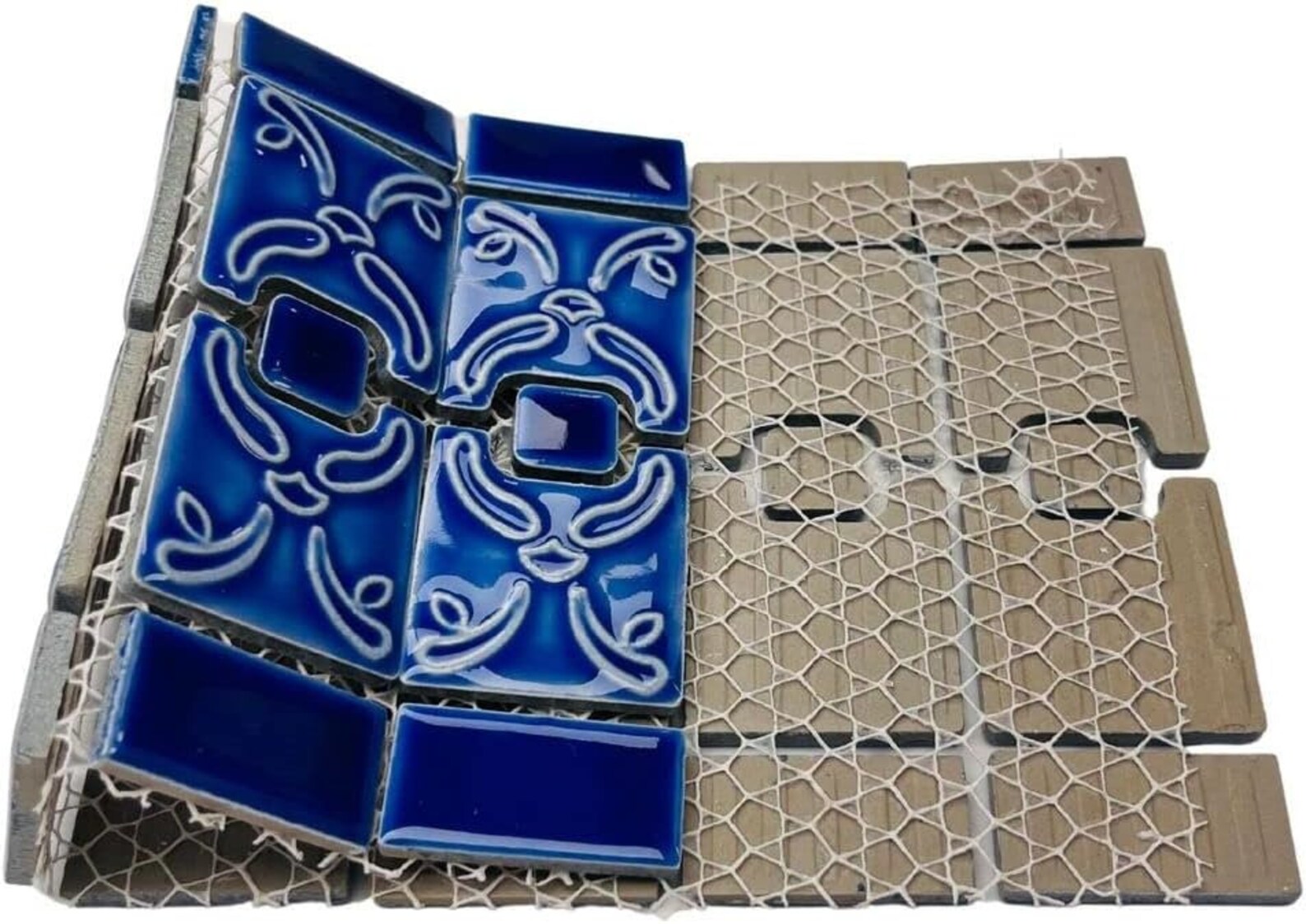 Tenedos Florencia Blueberry Glossy Porcelain Border Pool Wall and Floor ...