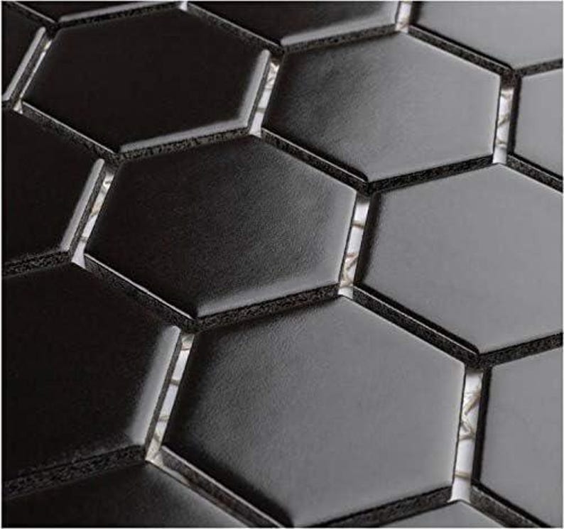 2x2 Hexagon 2 Inch Matte Porcelain Mosaic Floor Wall Tile - Etsy