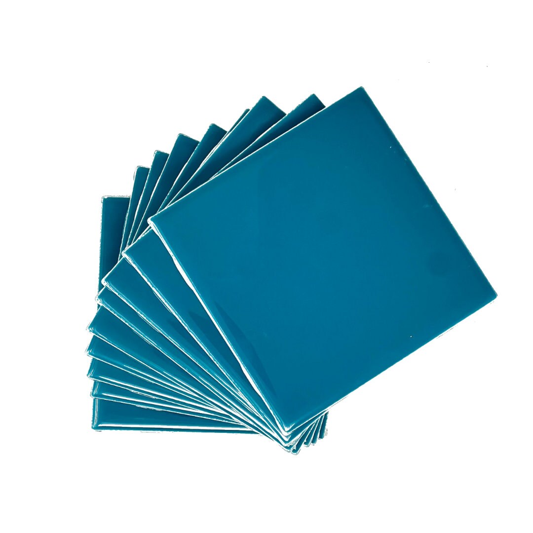 4.25 Inch Subway Square 4x4 Ceramic Tile Shower Bathroom Kitchen ...