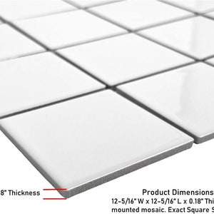 Square 3x3 Shinny Porcelain Tile for Wall Spa Swimming Pool Shower ...