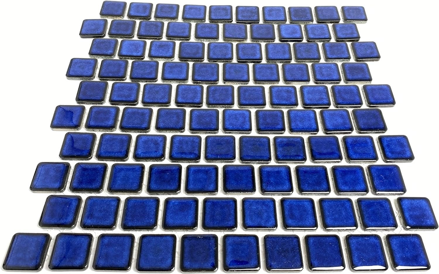 Tenedos 1x1 Cobalt Blue Square (exact Size 1-1/8 In.) Brick Porcelain ...