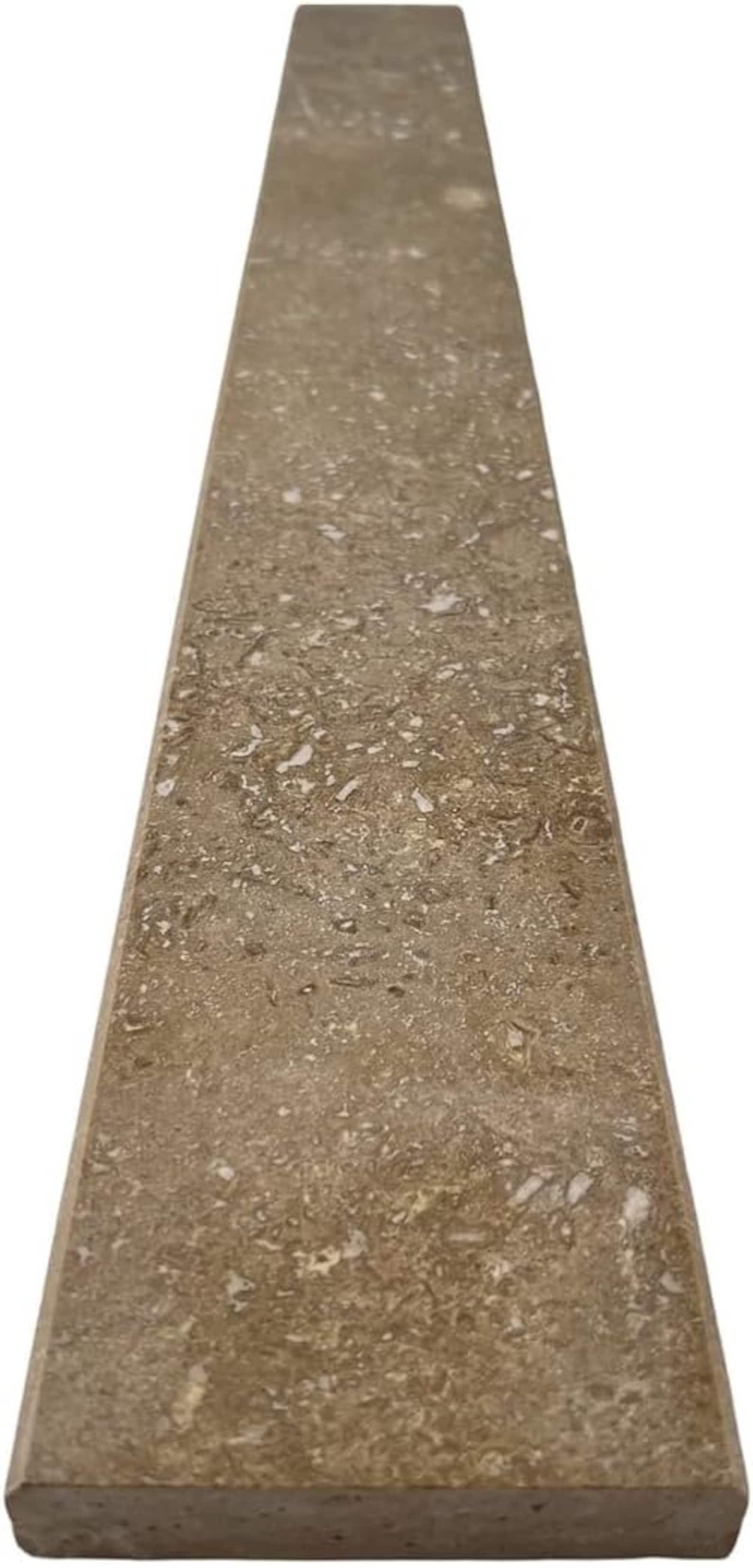 Dark Brown Noce Travertine Threshold Stone (marble Saddle) (6'' X 36 ...