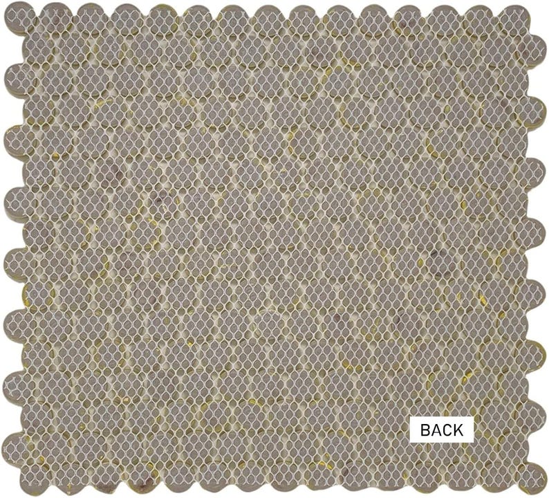 Yellow Penny Round Porcelain Mosaic Floor Wall Tile Backsplash - Etsy