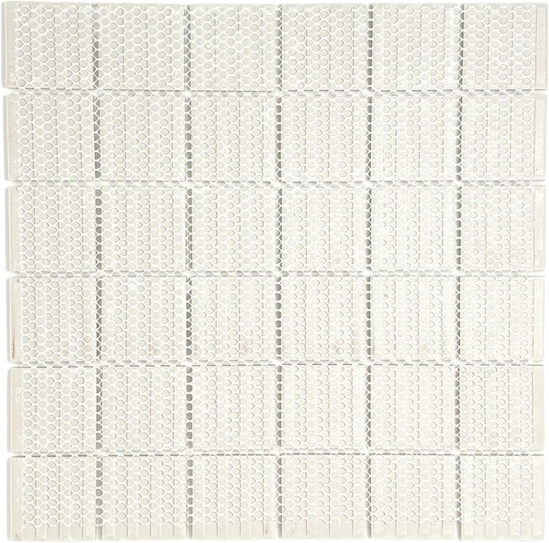 White Unglazed Porcelain Mosaic Square 2x2 Inch Porcelain Floor Wall ...