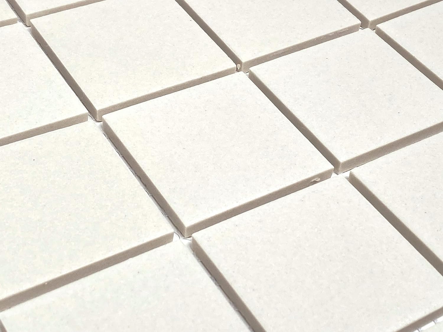 White Unglazed Porcelain Mosaic Square 2x2 Inch Porcelain Floor Wall ...