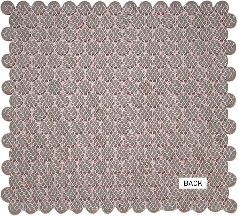 Penny Round Vintage Red Porcelain Floor Wall Mosaic Tile Backsplash - Etsy