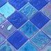 Periwinkle Blue Purple 2x2 Square Glass Glitter Iridescent Mosaic Wall ...