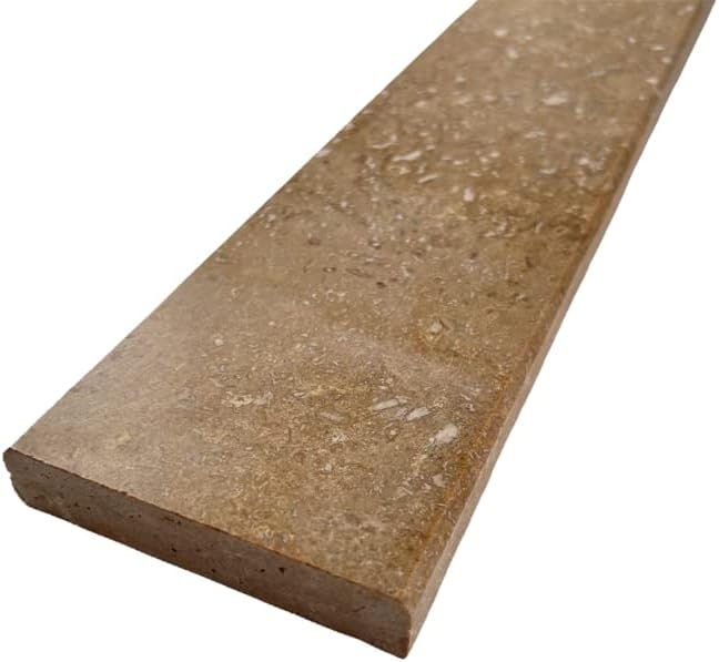 Dark Brown Noce Travertine Threshold Stone (marble Saddle) (6'' X 36 ...
