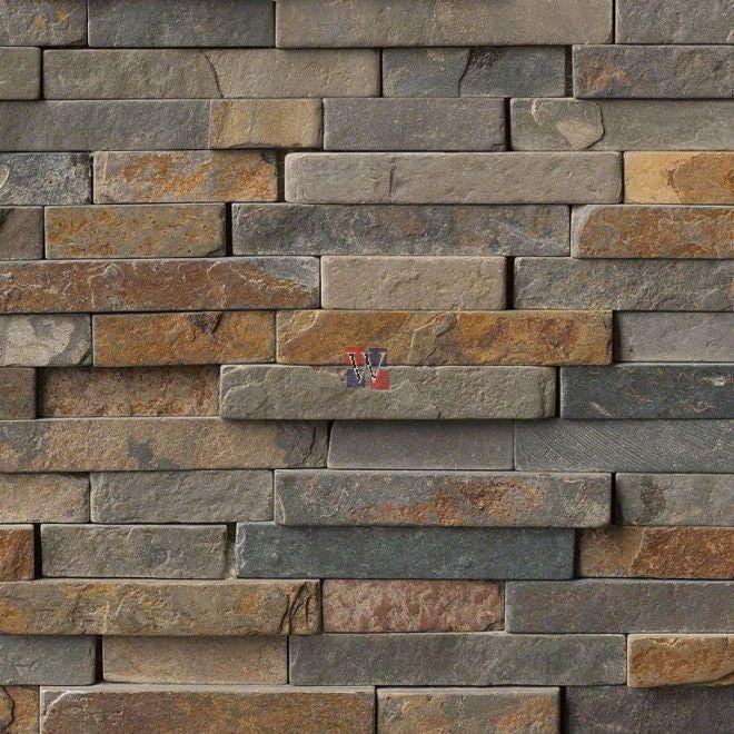 Rustique 3D Stacked Stone Slate Backsplash - Etsy