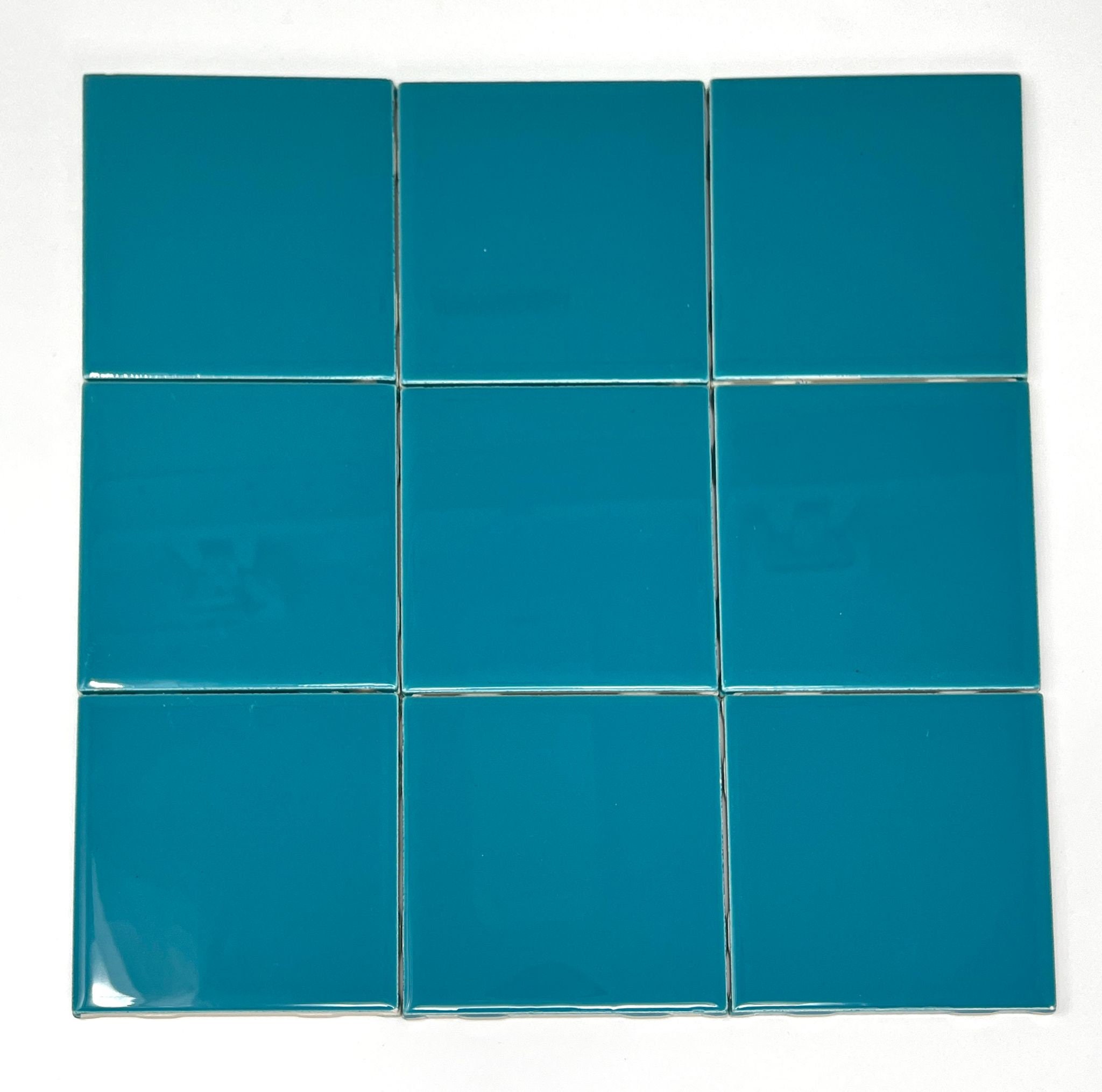 4.25 Inch Subway Square 4x4 Ceramic Tile Shower Bathroom Kitchen ...