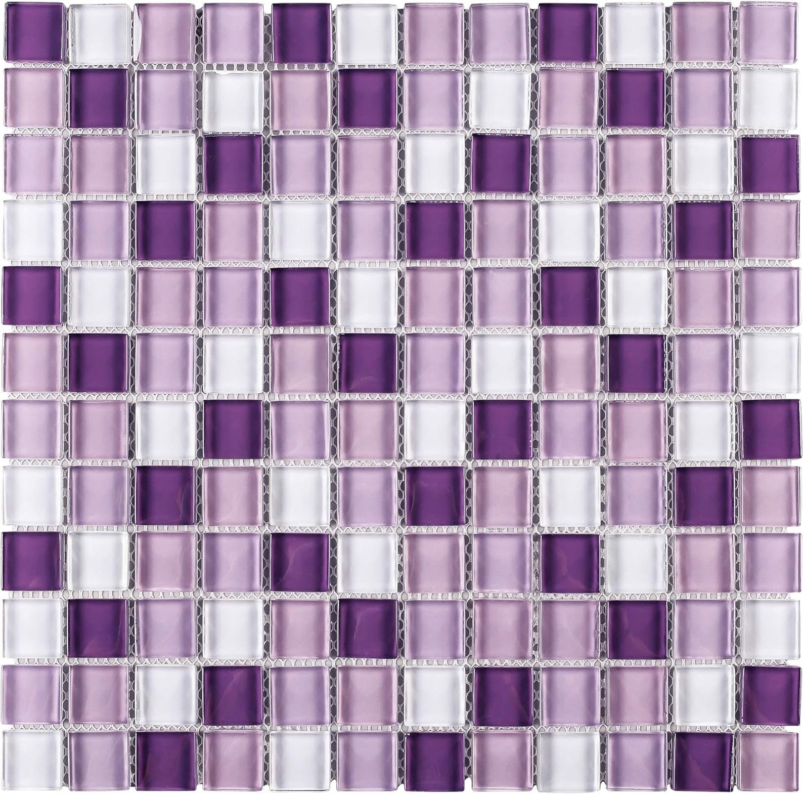 TGEMG-06 1x1 Square Green Glass Mosaic Tile Sheet-kitchen and Bath ...