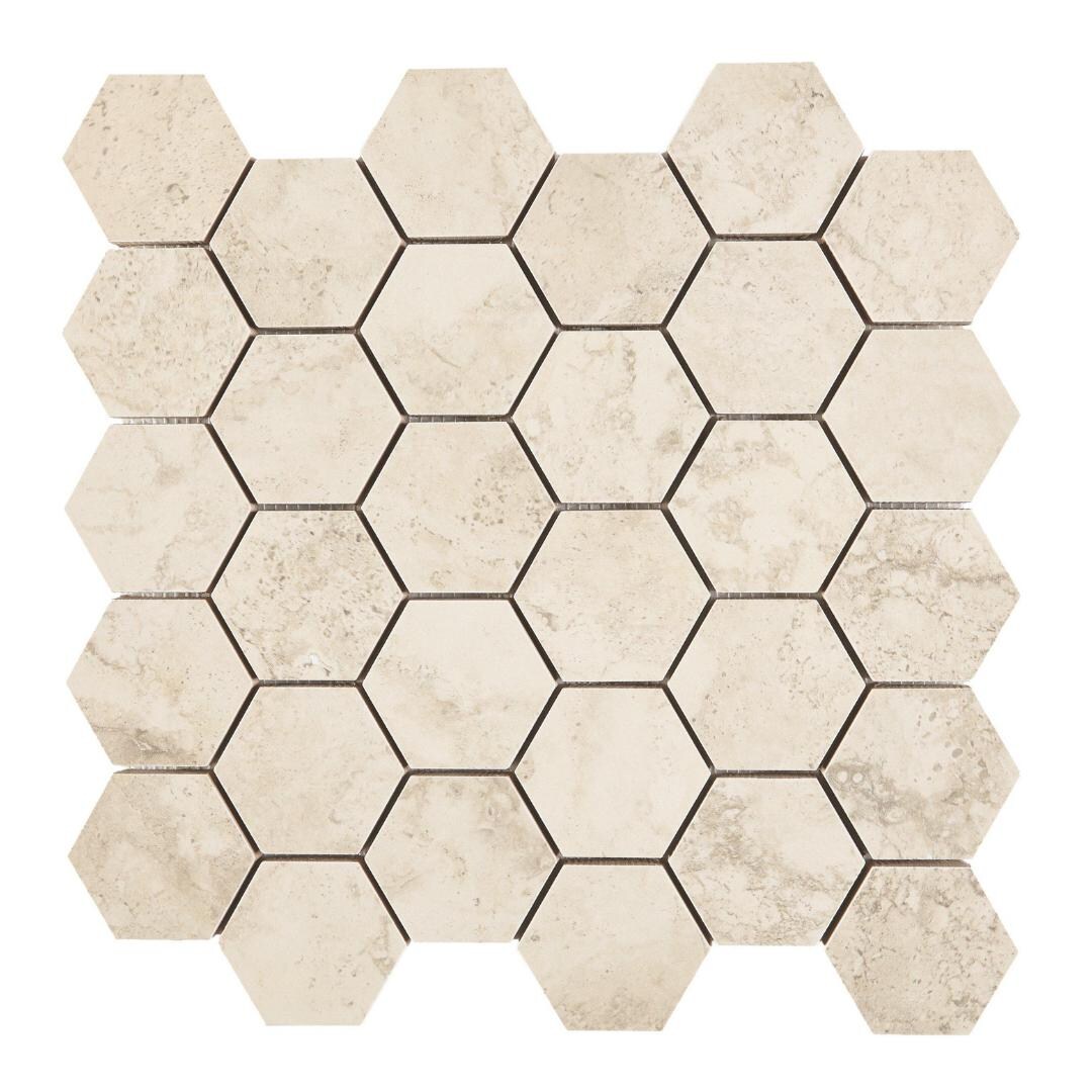Tenedos Cappadocia Hexagon Porcelain Mosaic Tile - Etsy