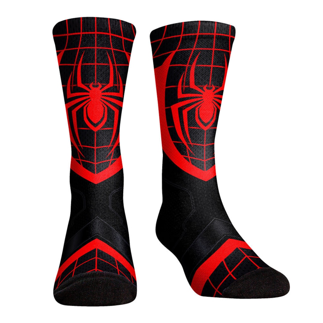 Miles Morales Spider-man Hypersuit Crew Socks Ankle Socks - Etsy