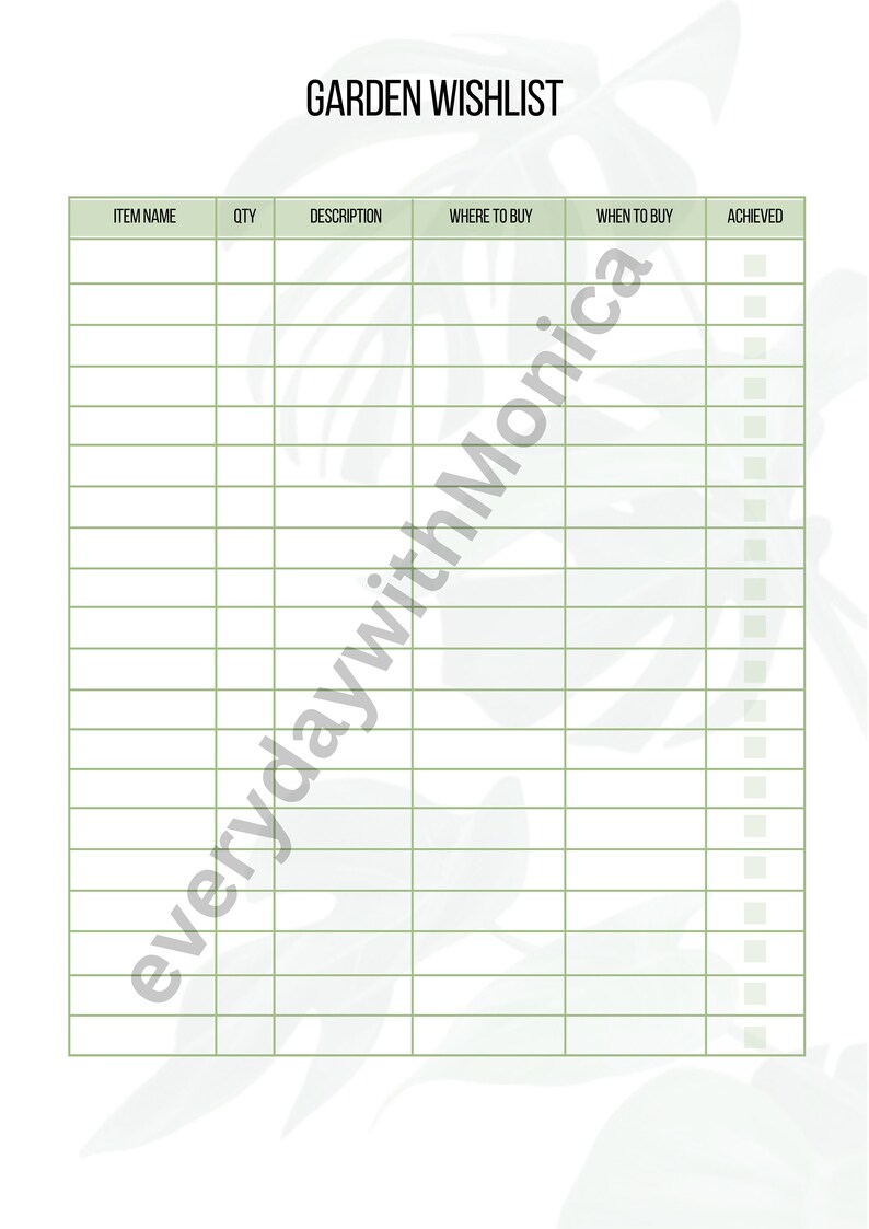 Garden Planner Printable: 39-page Gardening Organizer (digital Download ...