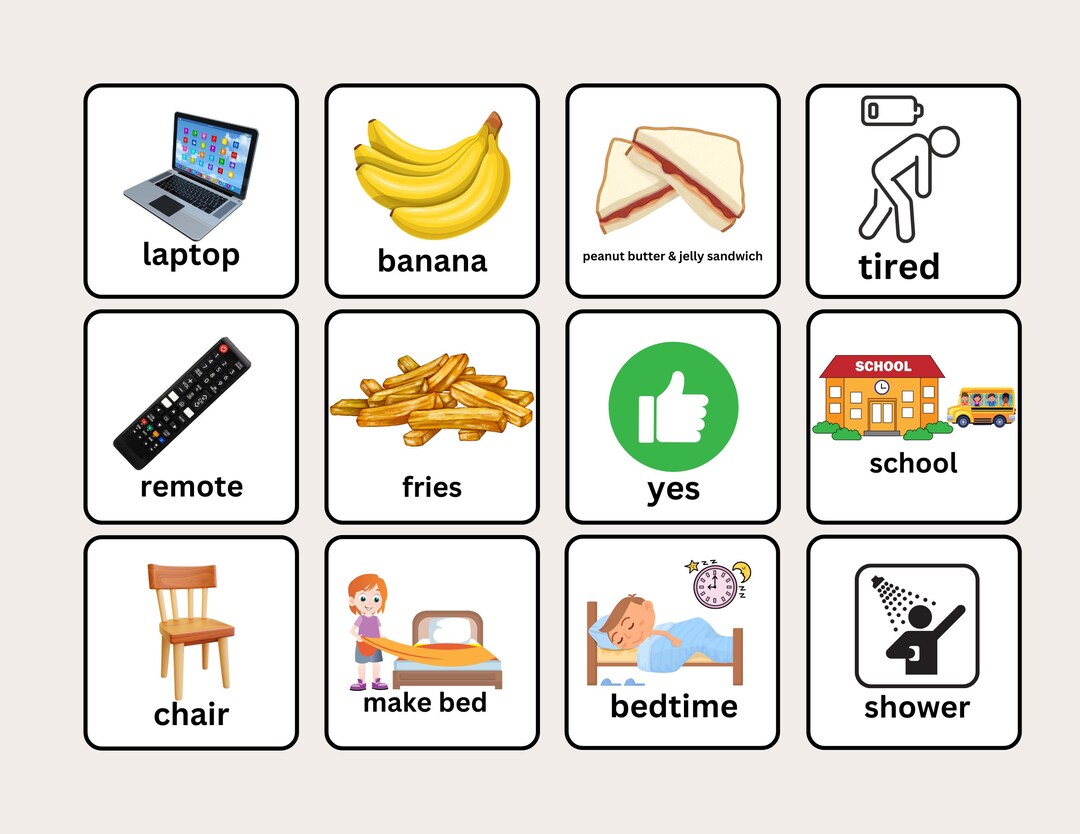 PECS Cards: Simplify Communication & Daily Routines - Etsy