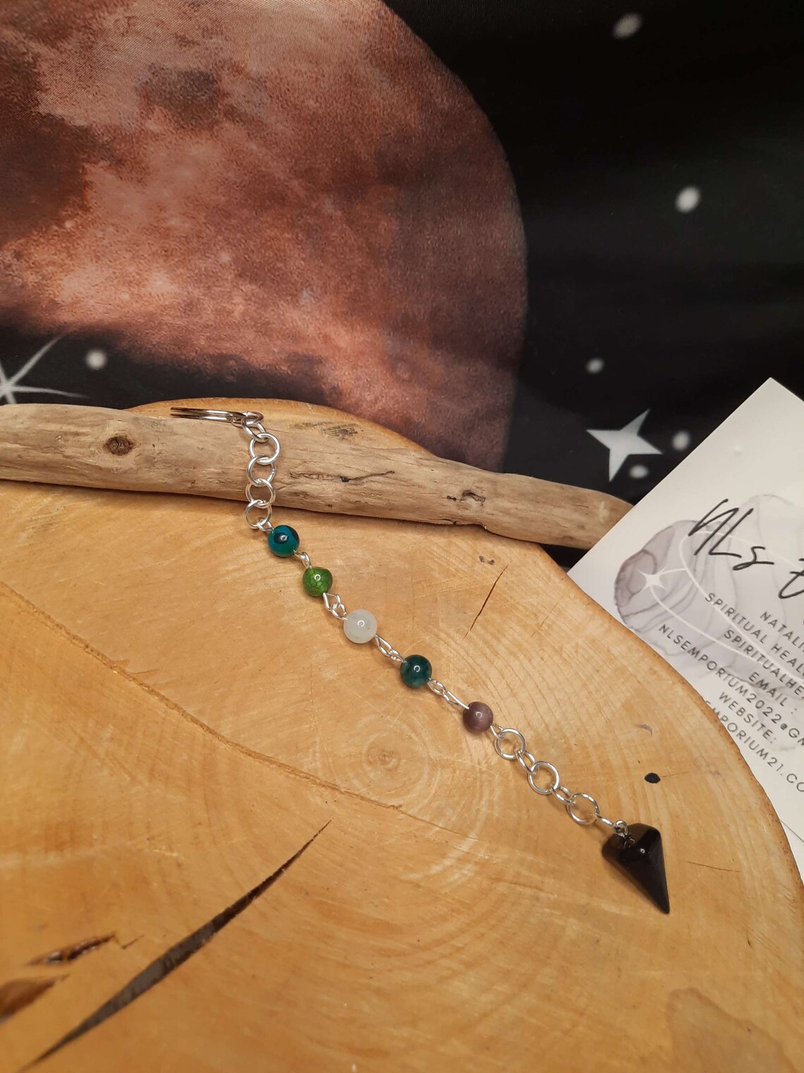 Black Obsidian Crystal Pendulum Divination Tool - Etsy