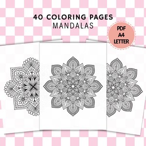40 Mandala Coloring Pages, Adult Coloring Pages, Mandala Coloring Book ...
