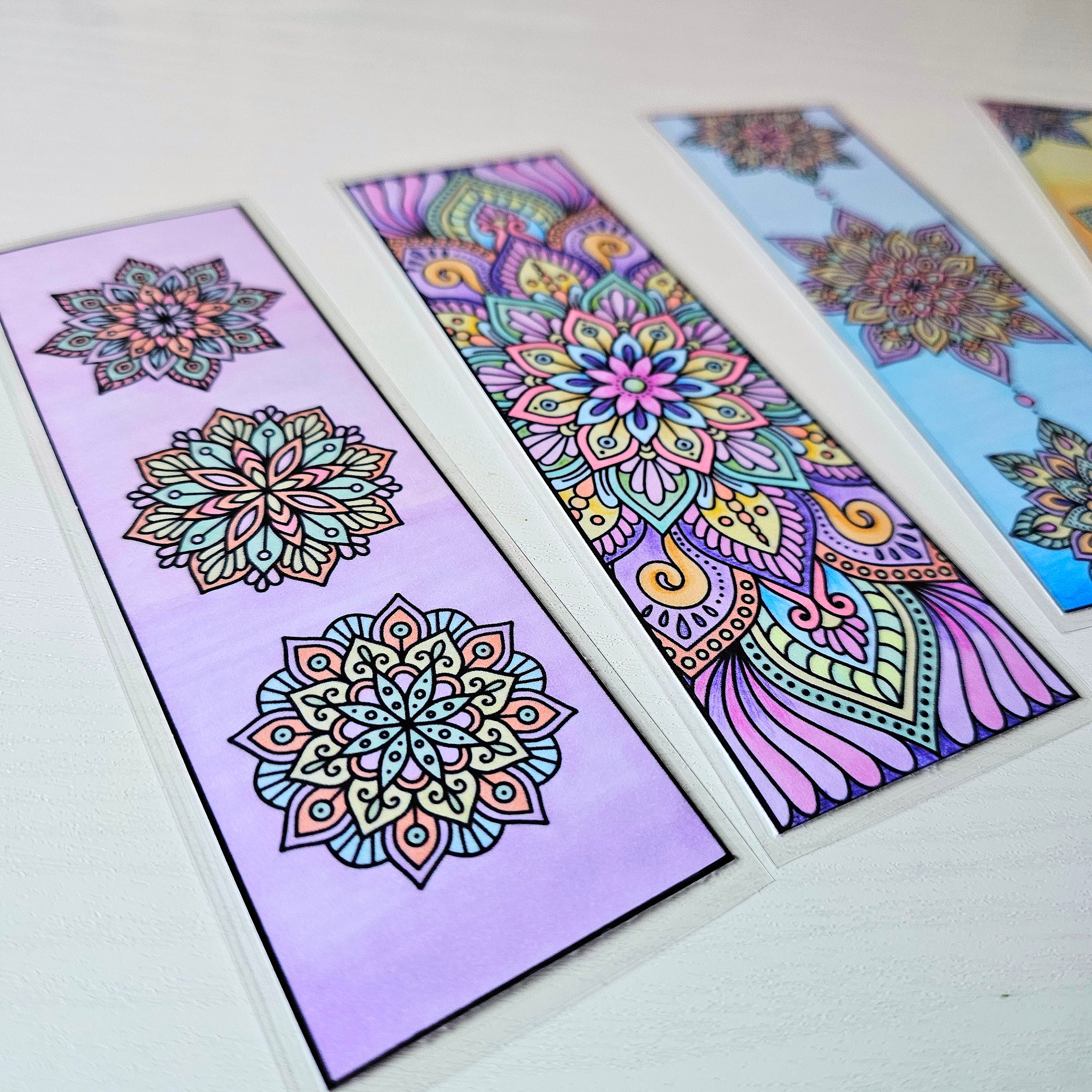 Printable Coloring Bookmarks for Adults and Teenagers, Mandala Coloring ...