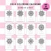2024 Calendar Printable, Mandalas Calendar 2024, Coloring Calendar 2024 ...