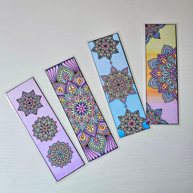 Printable Coloring Bookmarks for Adults and Teenagers, Mandala Coloring ...