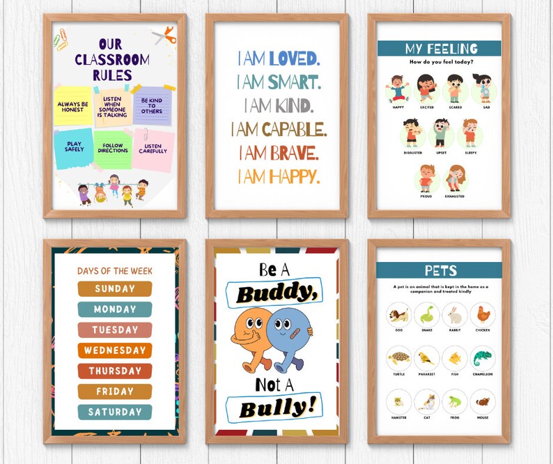 Elementary Classroom Rules Poster Days of the Week My - Etsy Ireland