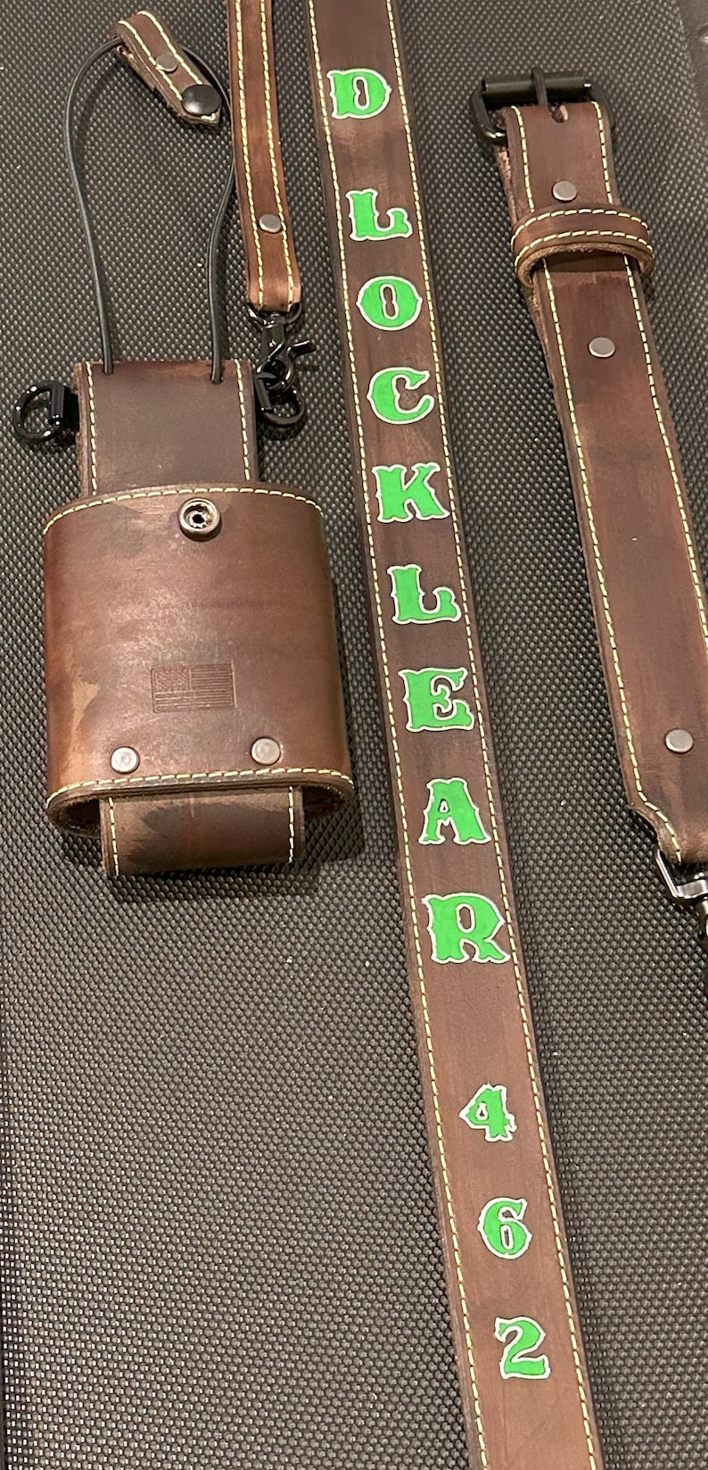 Custom Firefighter/ EMS Leather Radio Strap - Etsy