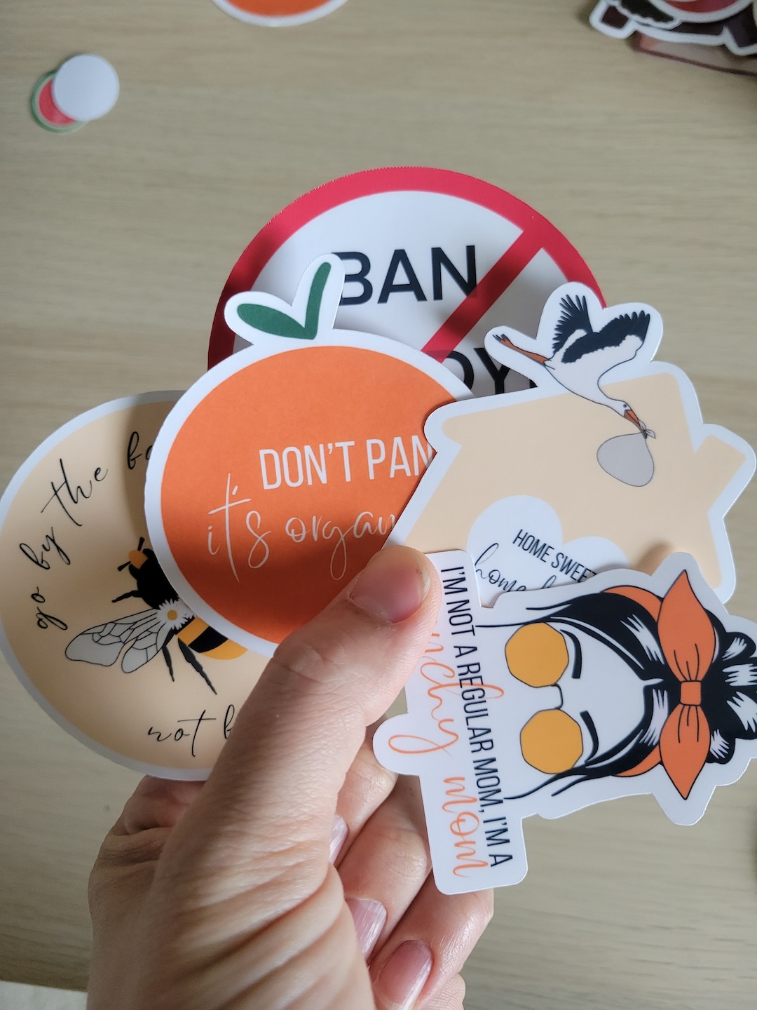 Crunchy Mama Vinyl Die Cut Sticker Pack Set of 5, Gift for Crunchy ...