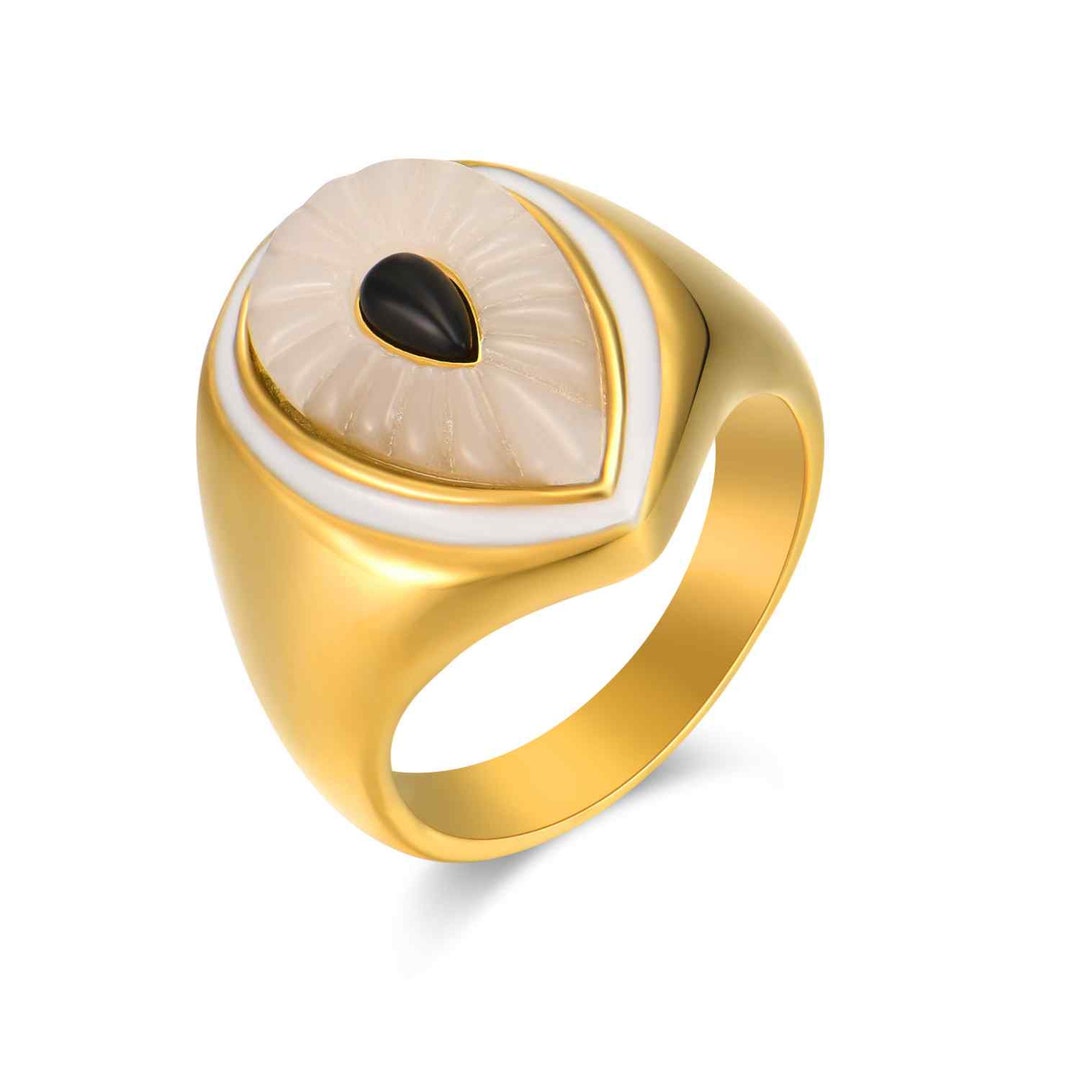 Mother-of-pearl Eye Ring - Etsy