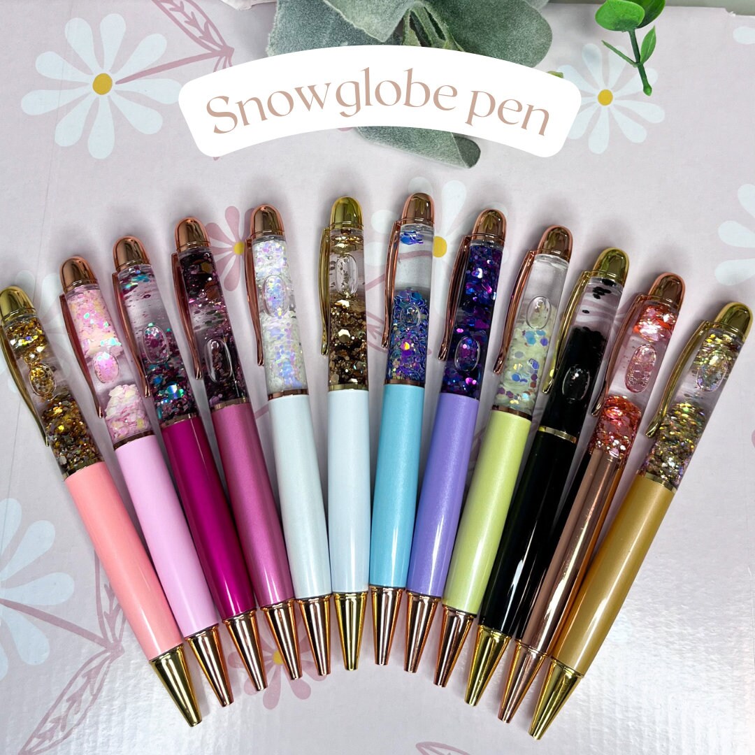 Floating Glitter Pens | Snowglobe Pens | Metal Ballpoint Pens | *pen ...