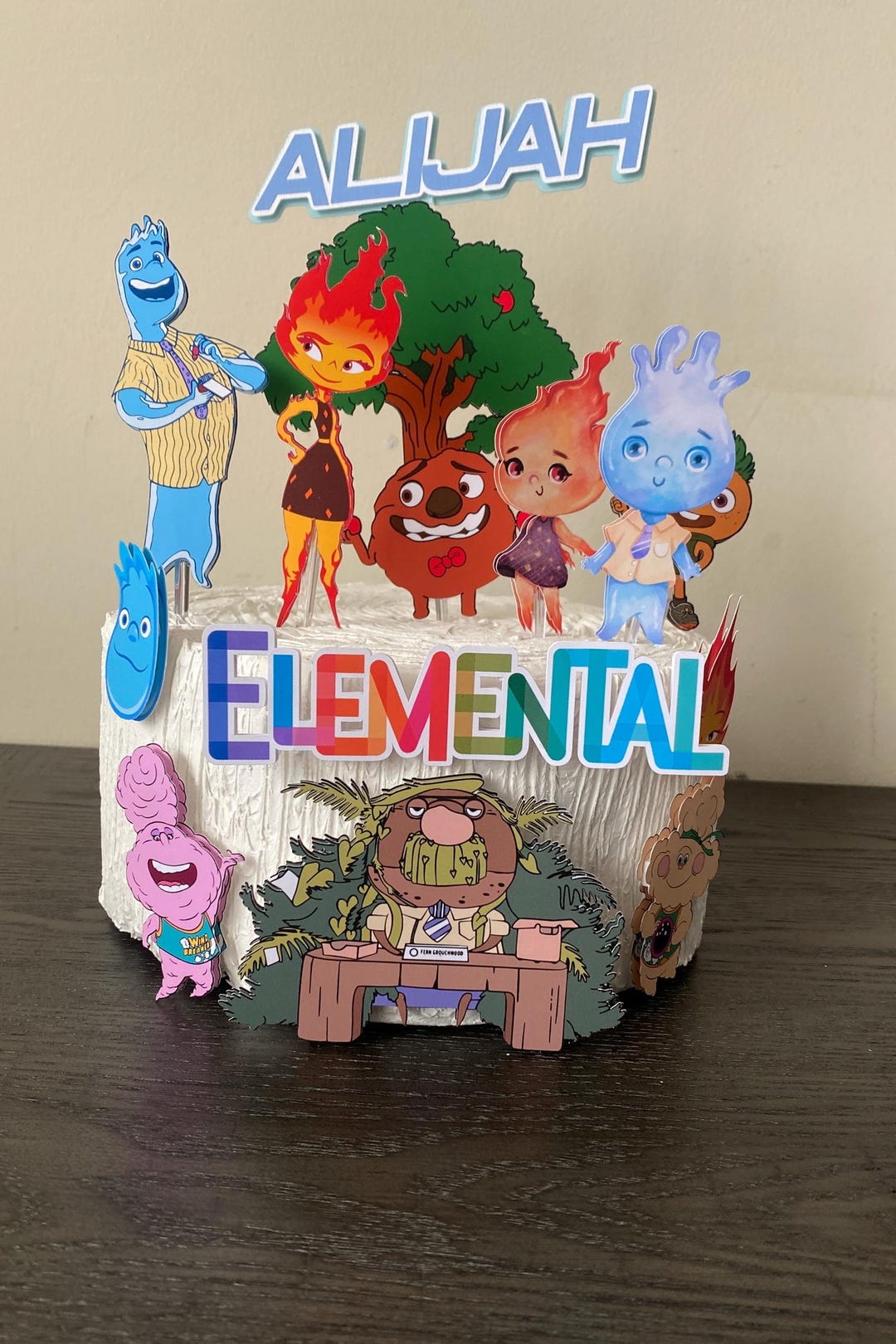 Elemental Cake Topper - Elemental Theme Cake Topper - Elemental Party ...