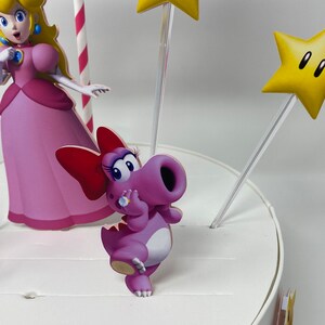 Princess Peach Cake Topper: Super Mario Birthday Party Decor - Etsy