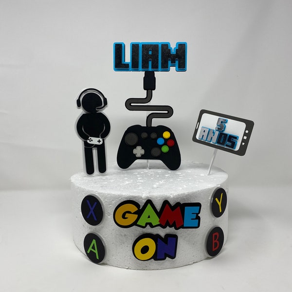 Gaming Cake Topper - Etsy