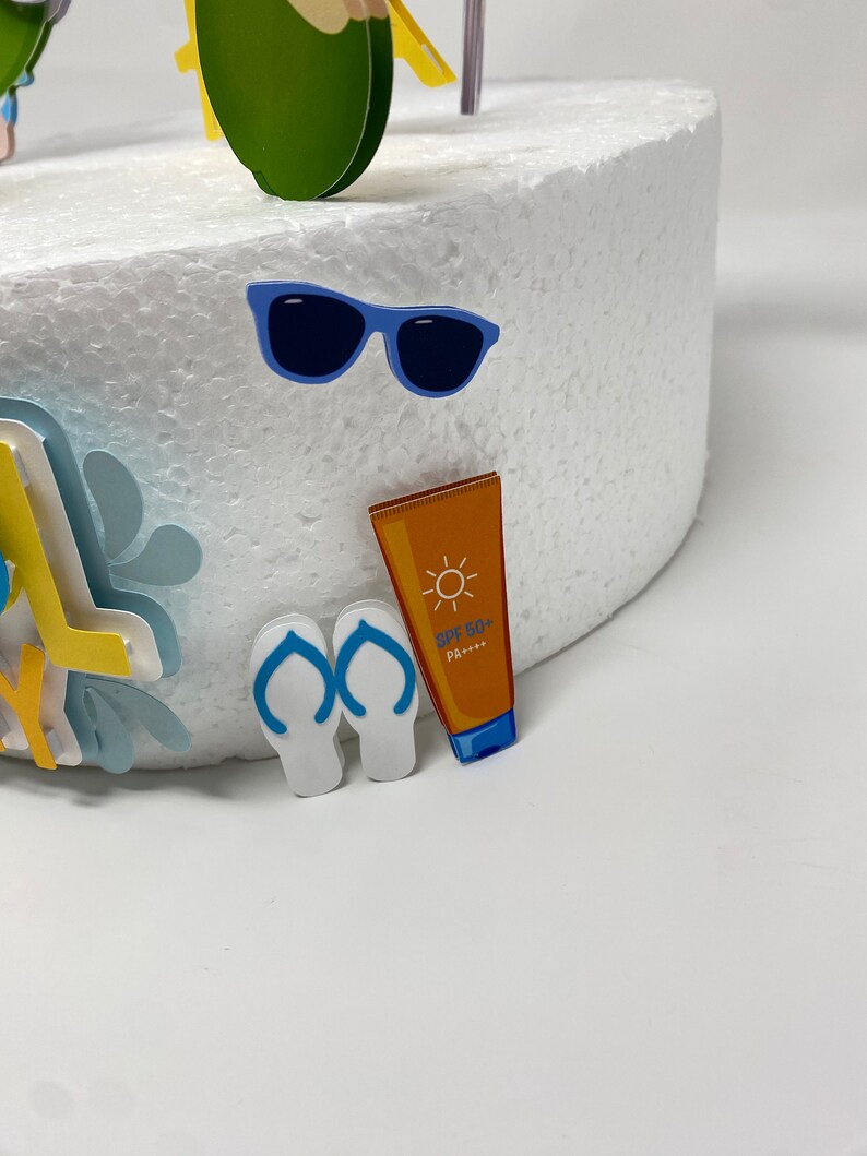 Pool Party Cake Topper Pool Party Birthday Pool Party - Etsy