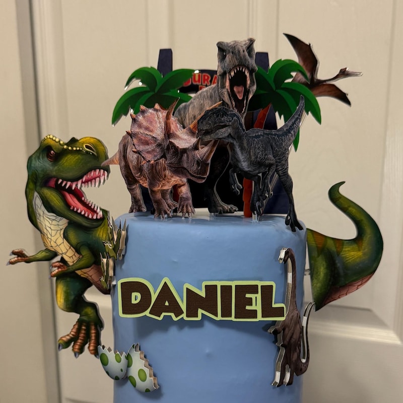 Dinosaur Cake Topper - Etsy