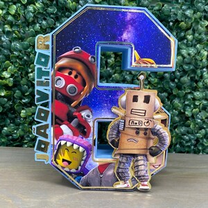 3D Roblox Letters or Numbers - 3D Roblox Number Birthday - Etsy