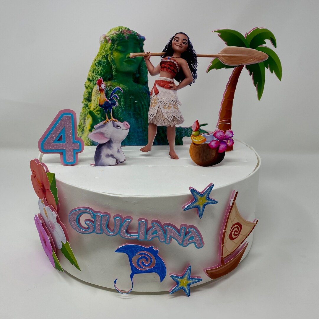 Moana Cake Topper Moana Birthday Party - Etsy