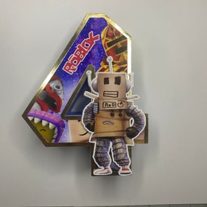 3D Roblox Letters or Numbers - 3D Roblox Number Birthday - Etsy