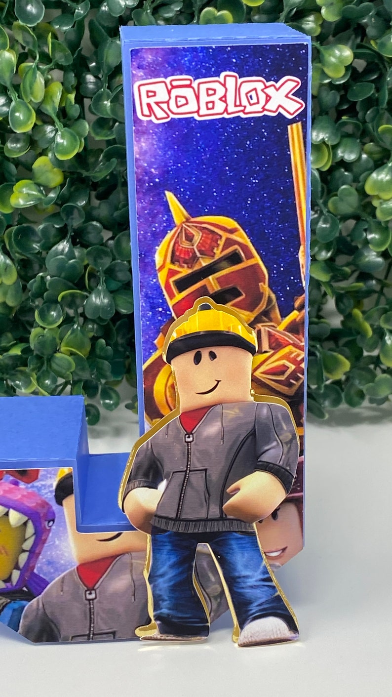 3D Roblox Letters or Numbers 3D Roblox Letters Decor 3D - Etsy