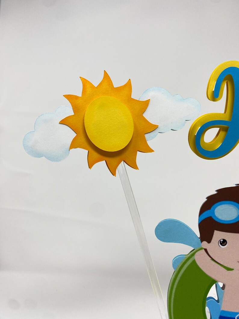 Pool Party Cake Topper Pool Party Birthday Pool Party - Etsy