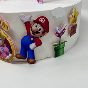 Princess Peach Cake Topper: Super Mario Birthday Party Decor - Etsy